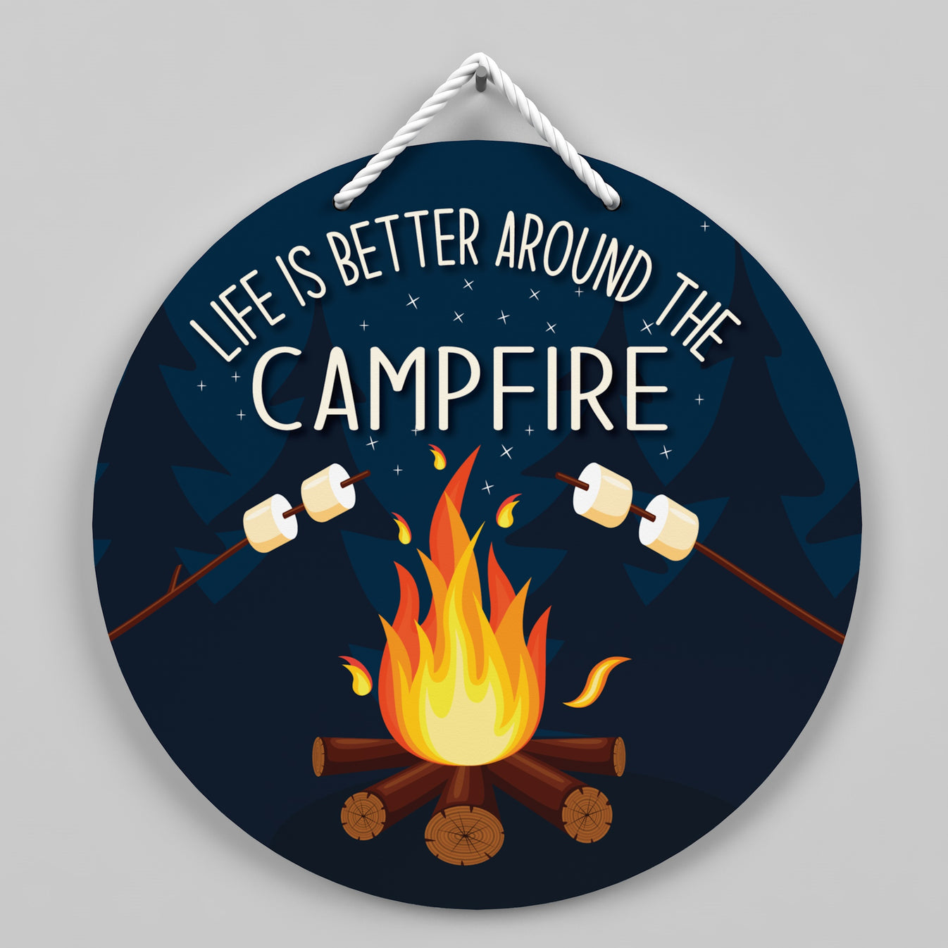 Outdoor Campfire Sign - Life Is Better Around The Campfire – Letters by ...