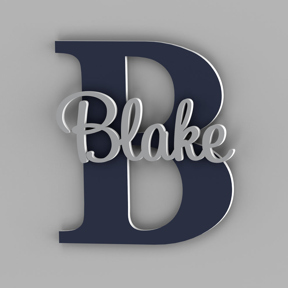 Personalized name sign with Capital Letter - Nursery Name Signs ...