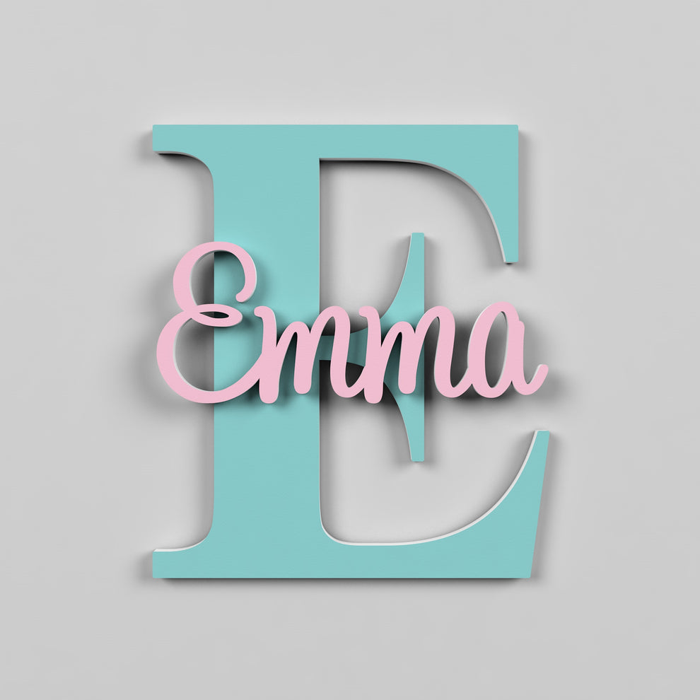 Name Sign for Kids and Baby - Nursery Name Sign Wall Decor – Letters by ...