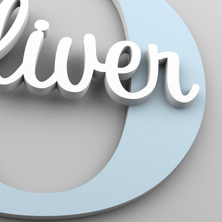 Personalized Name Sign with Name and Capital Letter – Letters by Leslie