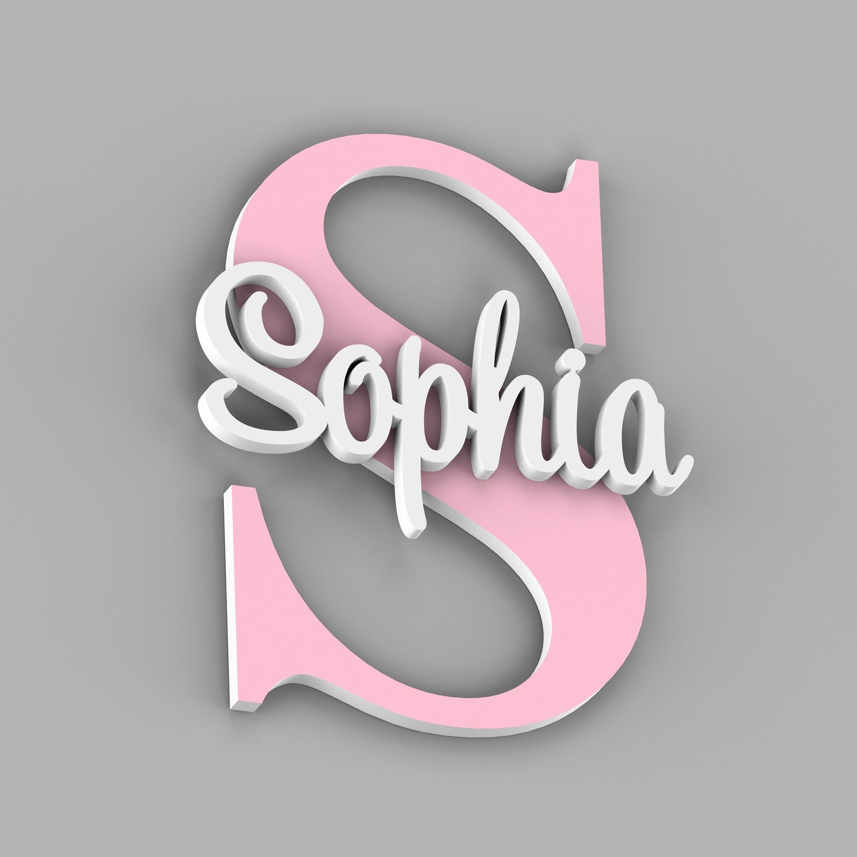 Name sign for Nursery with Capital Letter - Kids Name Signs – Letters ...