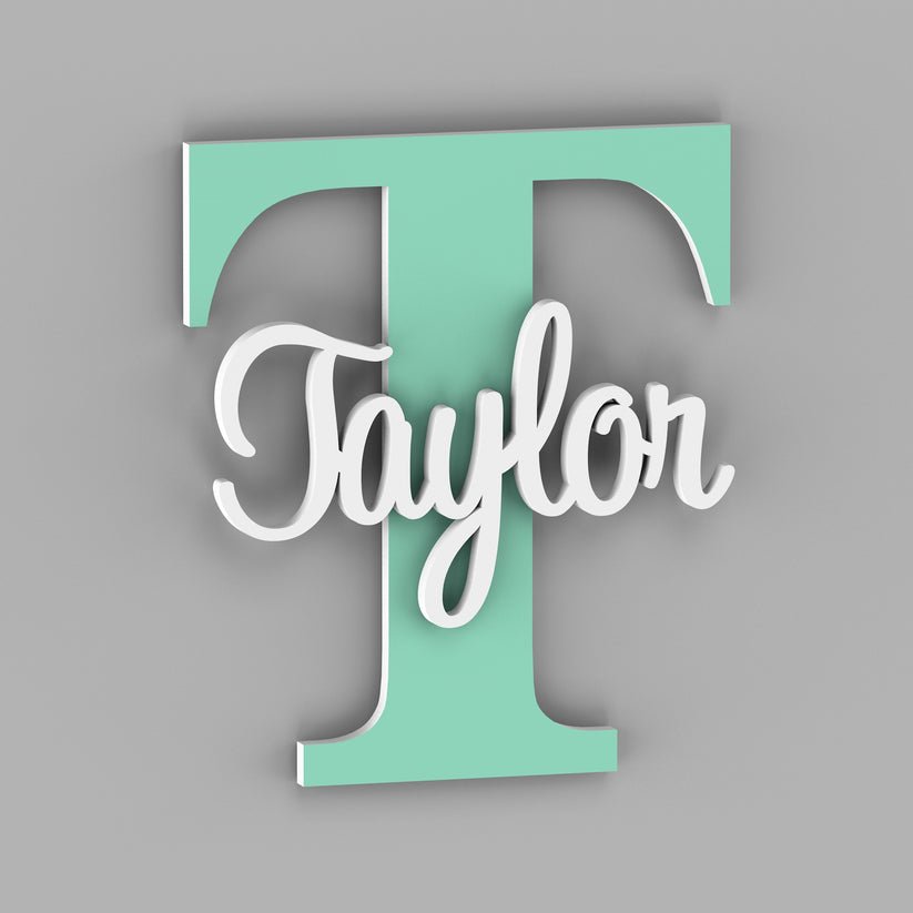 Name Sign for Kids and Baby - Nursery Name Sign Wall Decor – Letters by ...